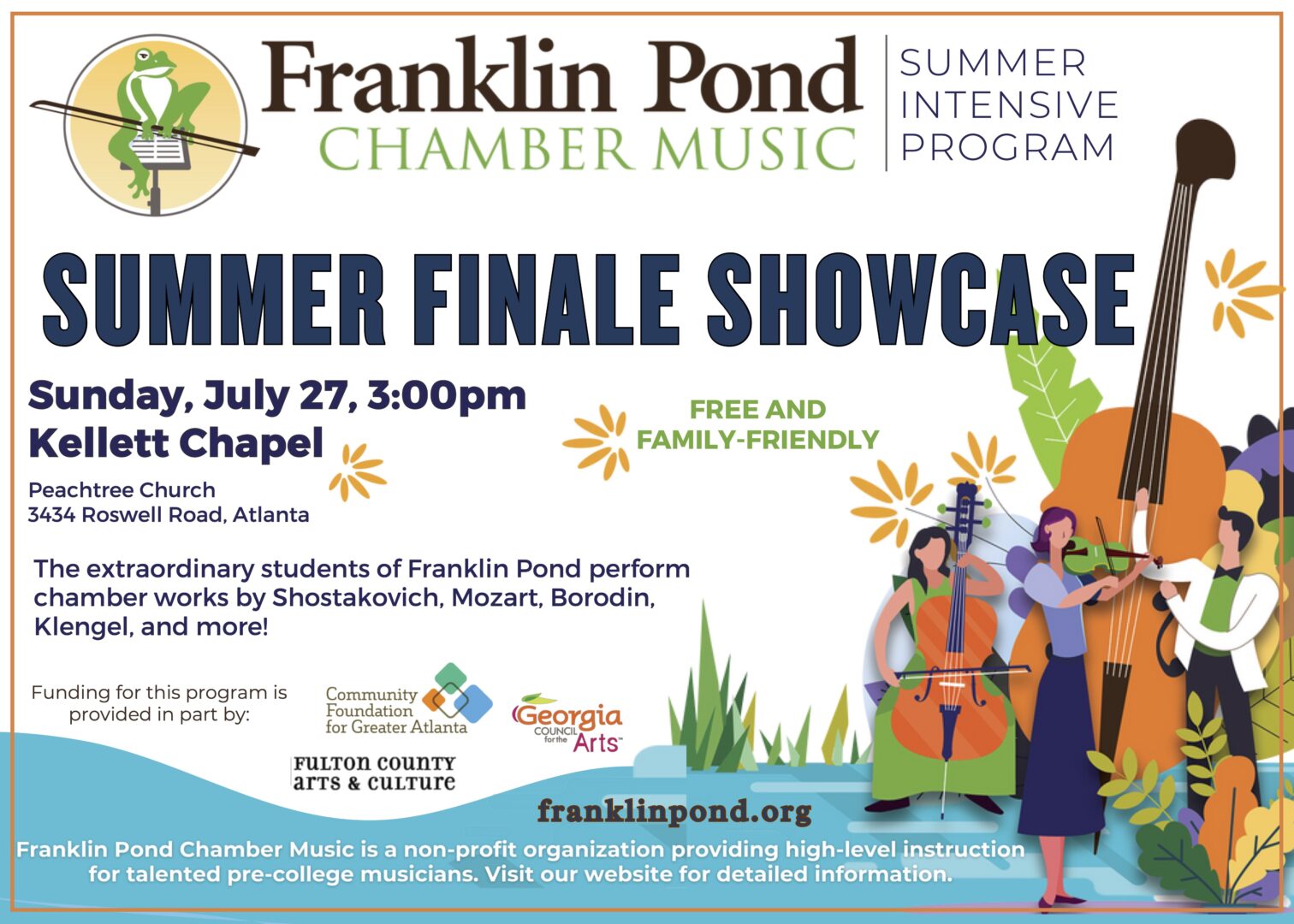 2025 Summer Finale Showcase Franklin Pond Chamber Music
